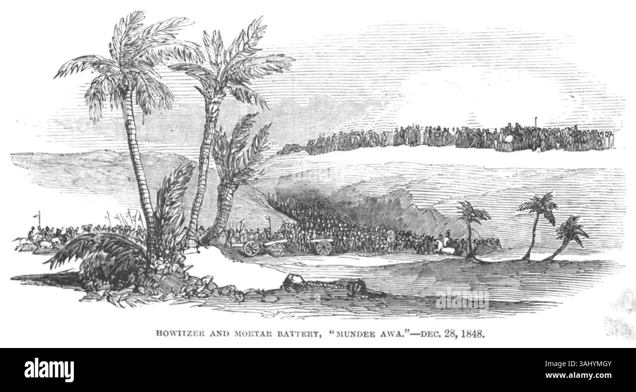 This 1848 illustration by John Dunlop depicts the storming of the Great ...