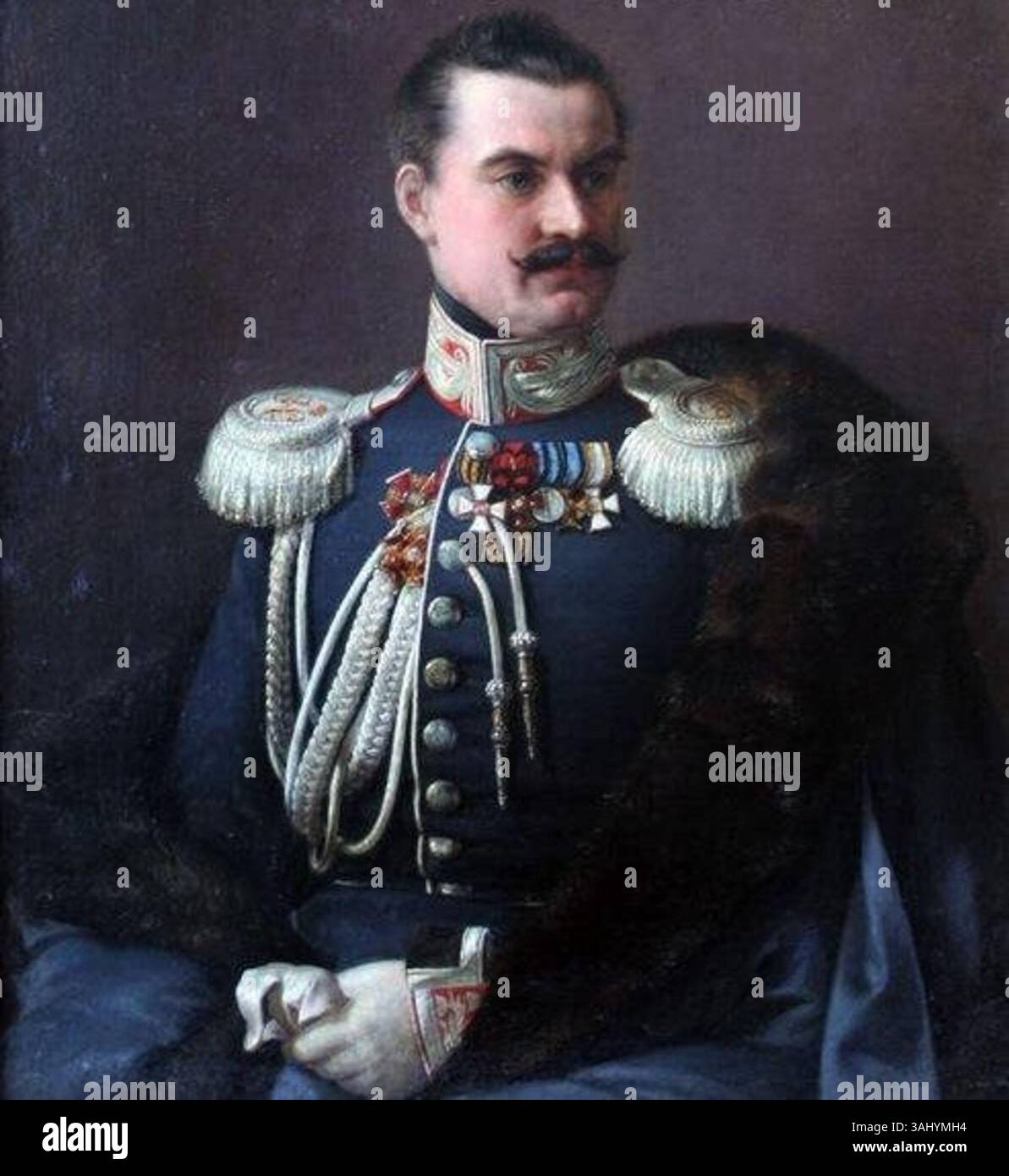 This 1846 portrait by Platon Tiurin depicts Alexey Petrovich Buturlin ...