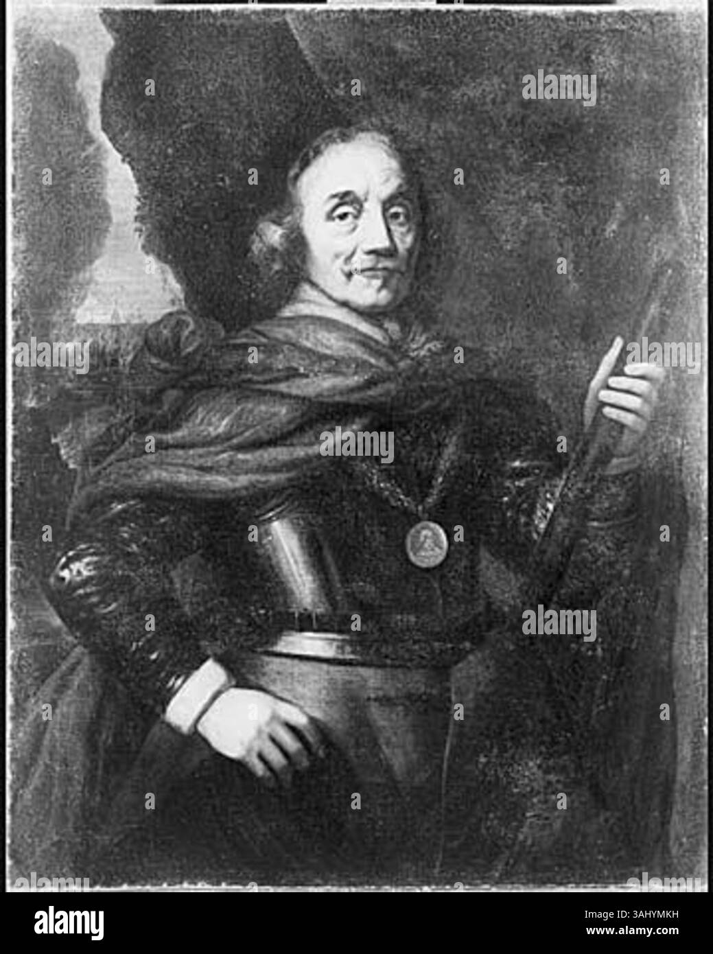 This portrait of Maarten Harpertsz. Tromp, painted around 1750 after ...