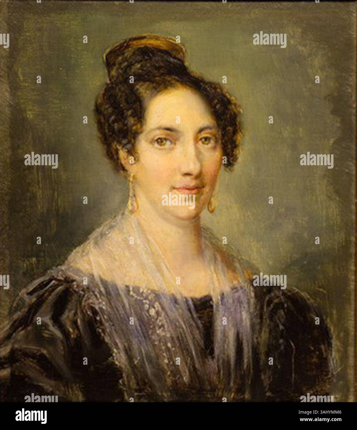This portrait of Luisa Ivanovna Gaag, painted by N.A. Herzen in the ...