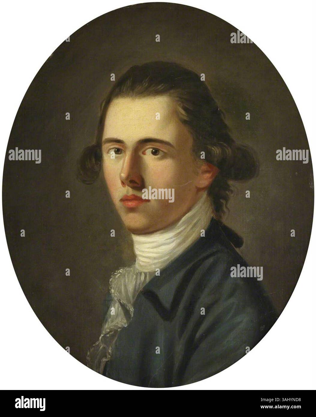 This portrait of Arthur Ellis, painted between 1760 and 1770, is an oil ...
