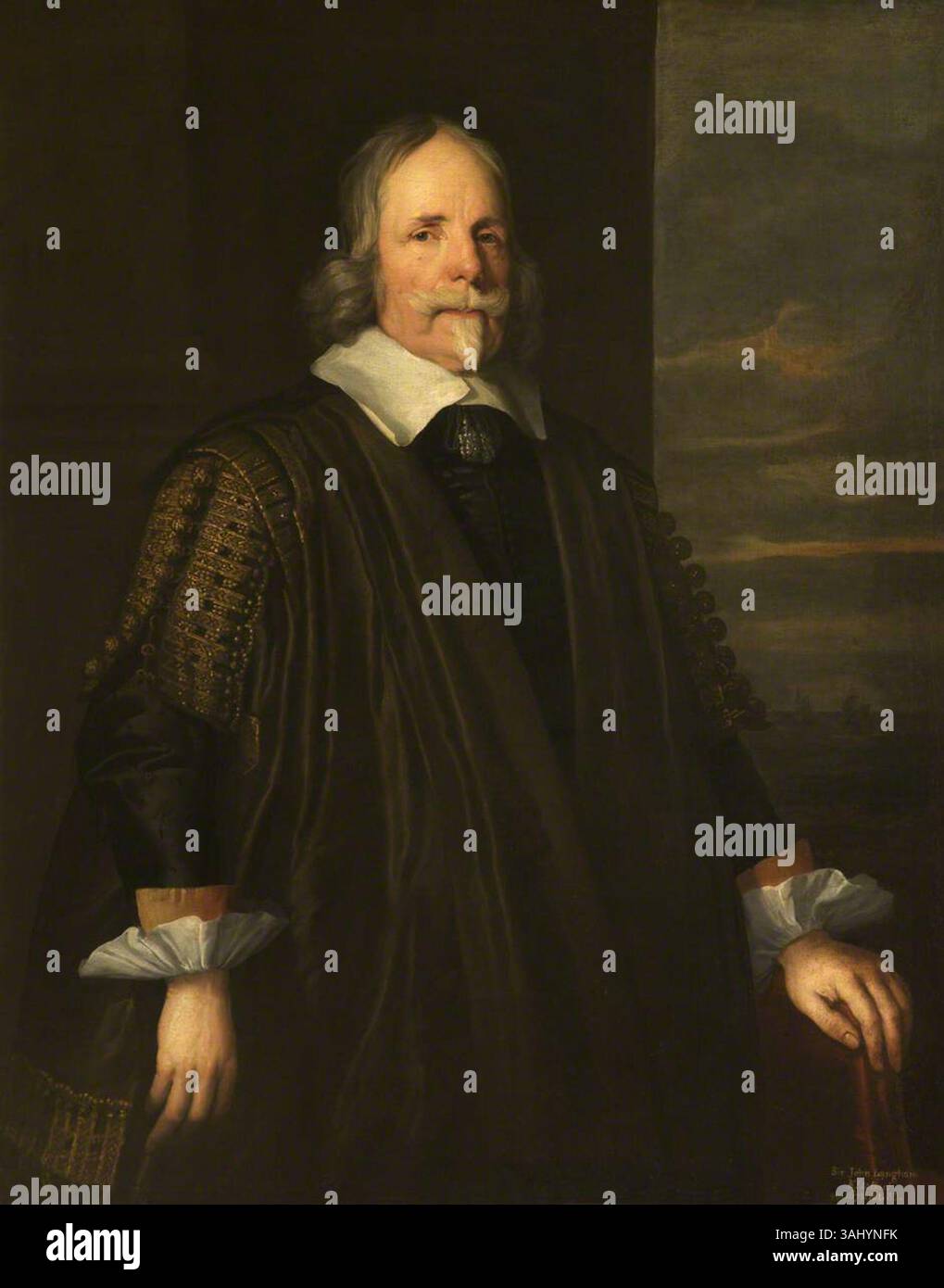 This circa 1660 portrait of Sir John Langham, 1st Baronet, painted in ...