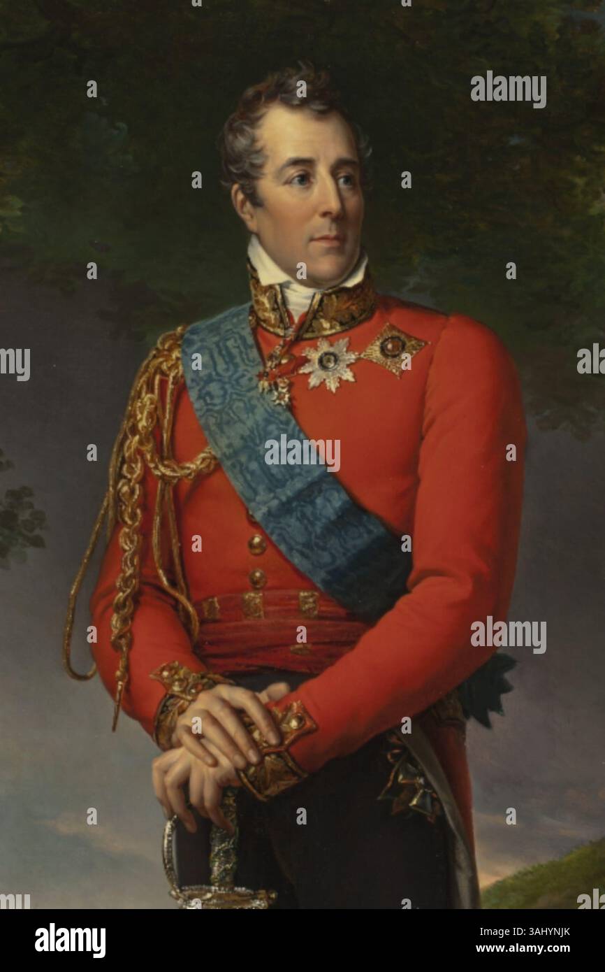This 19th-century oil portrait by François Gérard depicts Arthur ...