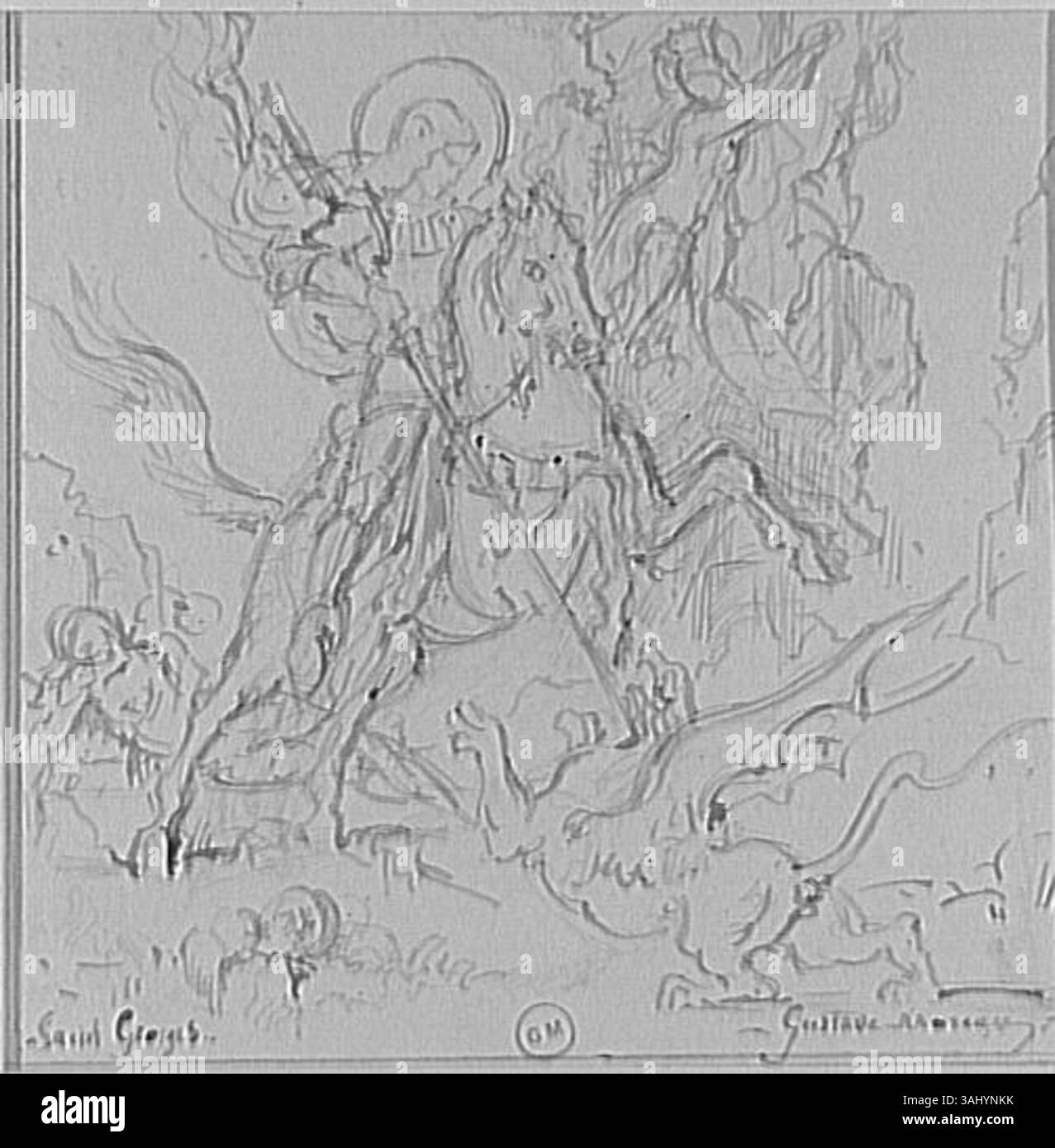'Saint Georges' by Gustave Moreau depicts the legendary knight Saint ...
