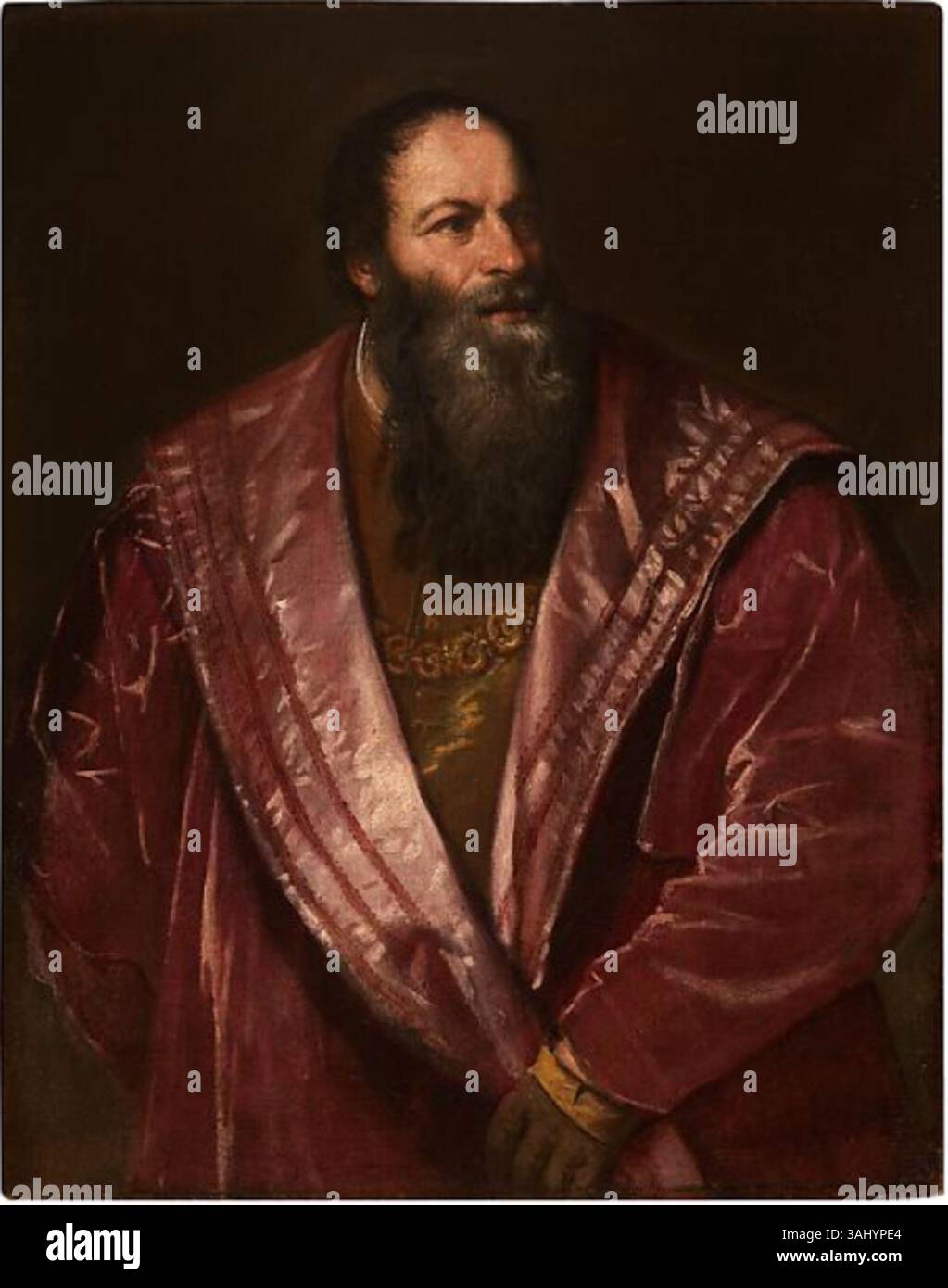 Titian's 1545 portrait of Pietro Aretino, housed in the Pitti Palace ...
