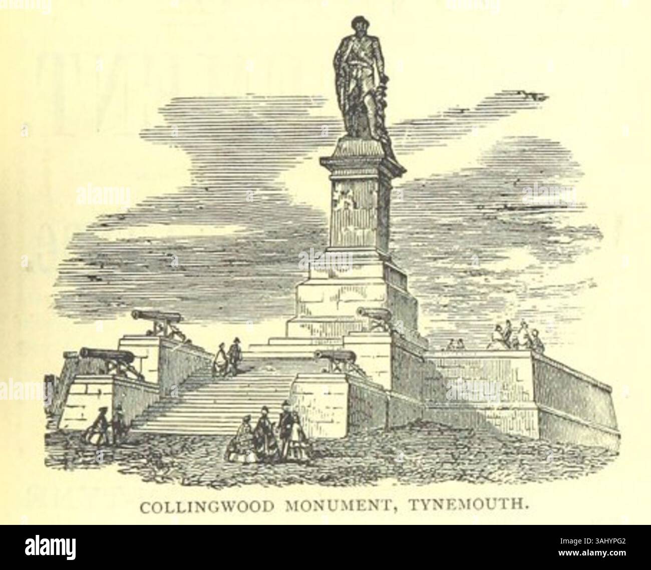 The Collingwood Monument in Tynemouth was commemorated in a 1887 ...