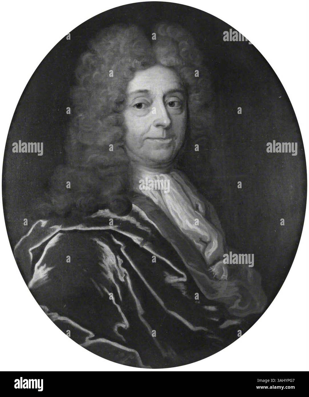This circa 1700 portrait depicts Richard Hill (1654-1727), a British ...