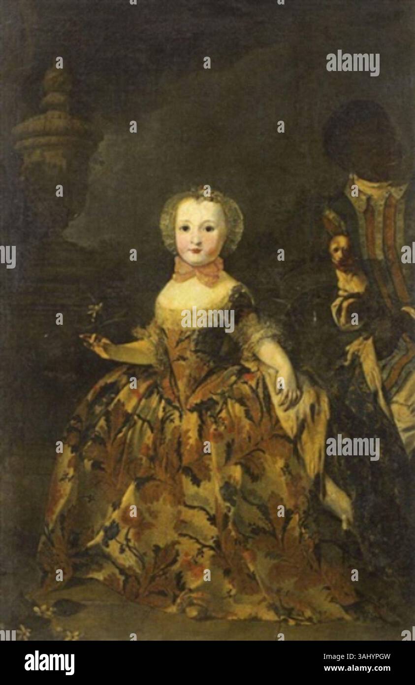 An 18th-century portrait attributed to Sebastiano Ceccarini, depicting ...