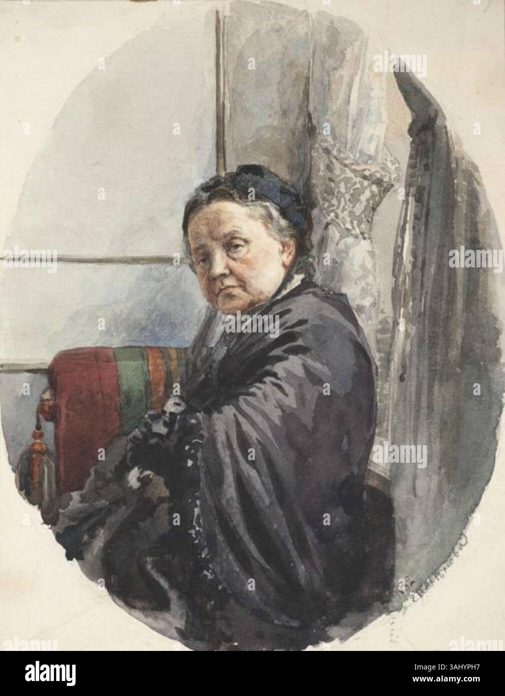 This 1882 portrait of Maria Alexeevna Polenova was painted by E. D ...