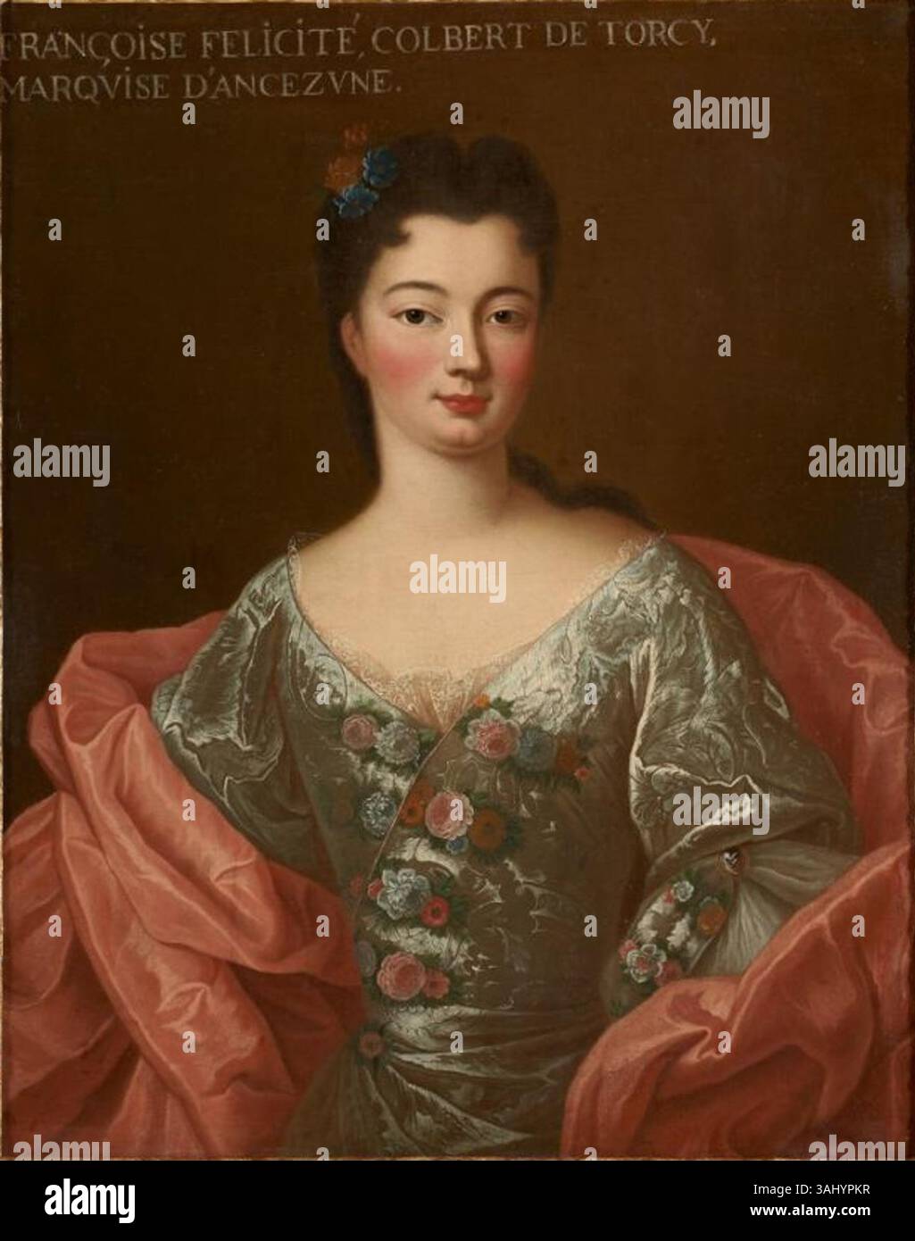 This 18th-century oil portrait, attributed to Pierre Gobert, features ...