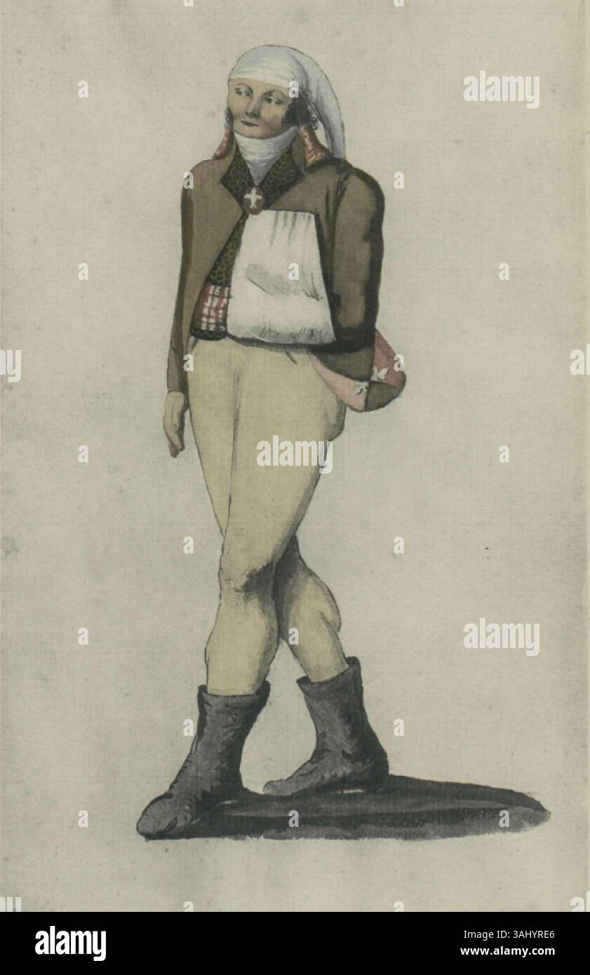 This drawing by Leauté features Charette shortly before his execution ...