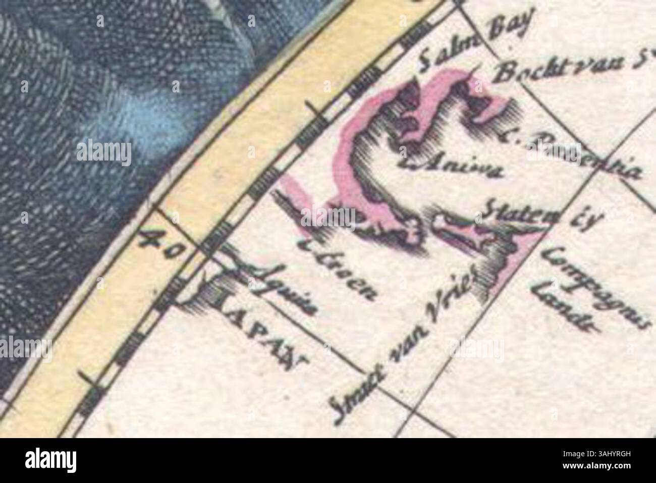 This 1685 map by Joachim Bormeester presents the world in a double ...