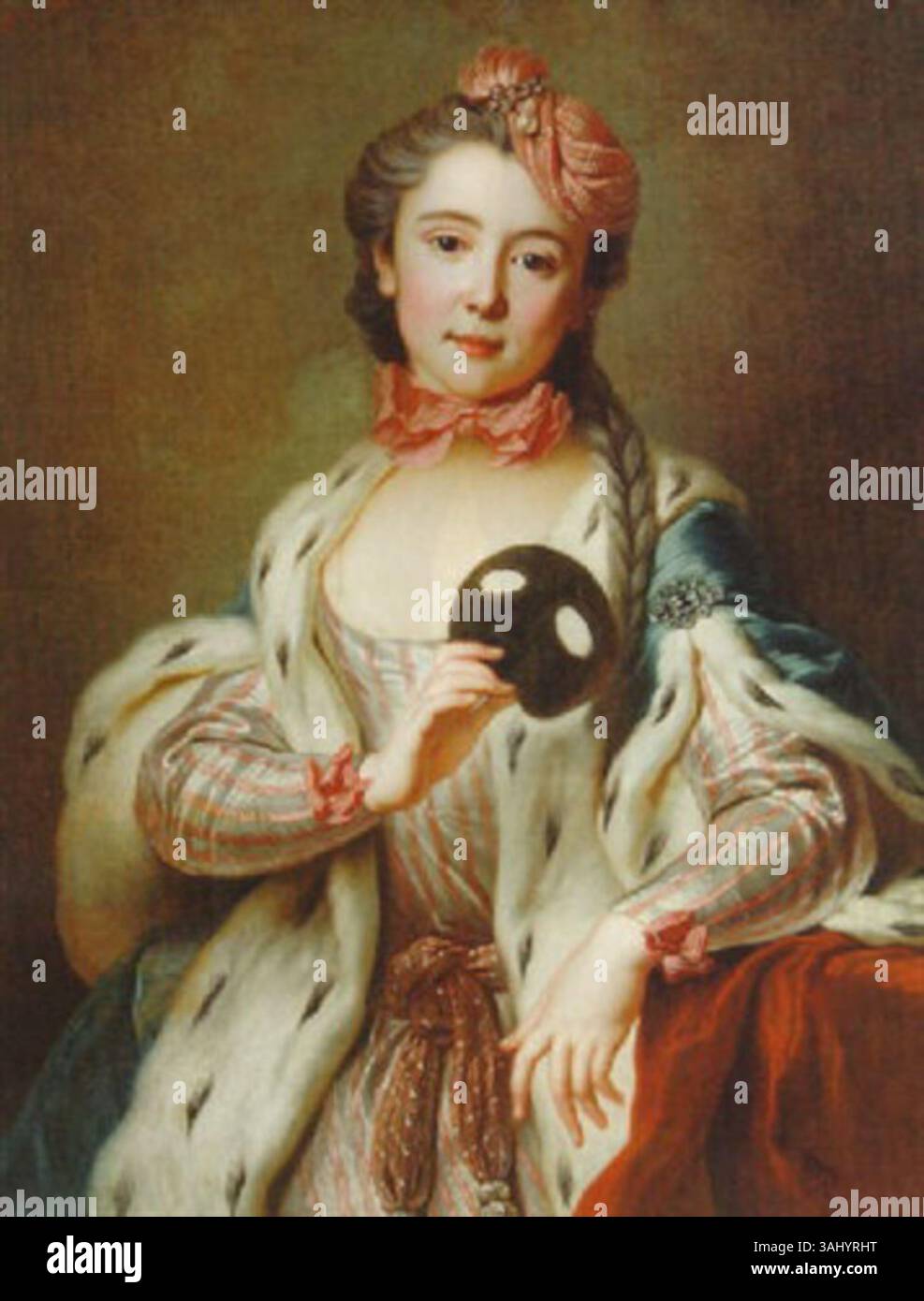 Jean Baptiste van Loo’s painting ‘Portrait of a Lady (Madame Favart ...