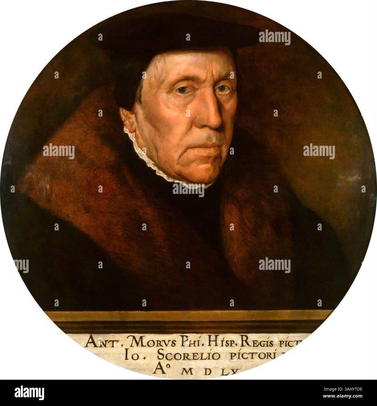This portrait, painted by Antonis Mor, features Jan van Scorel (1495 ...