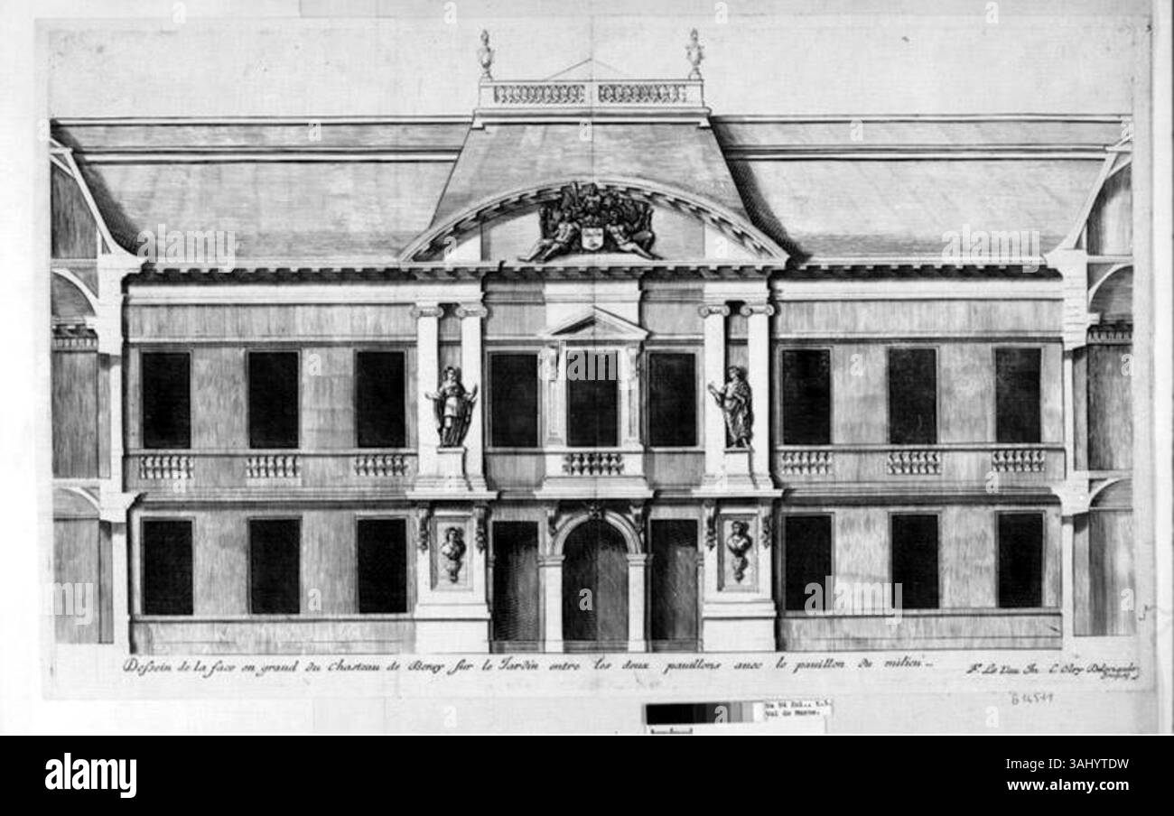 This elevation drawing from circa 1658 by Claude Olry de Loriande ...