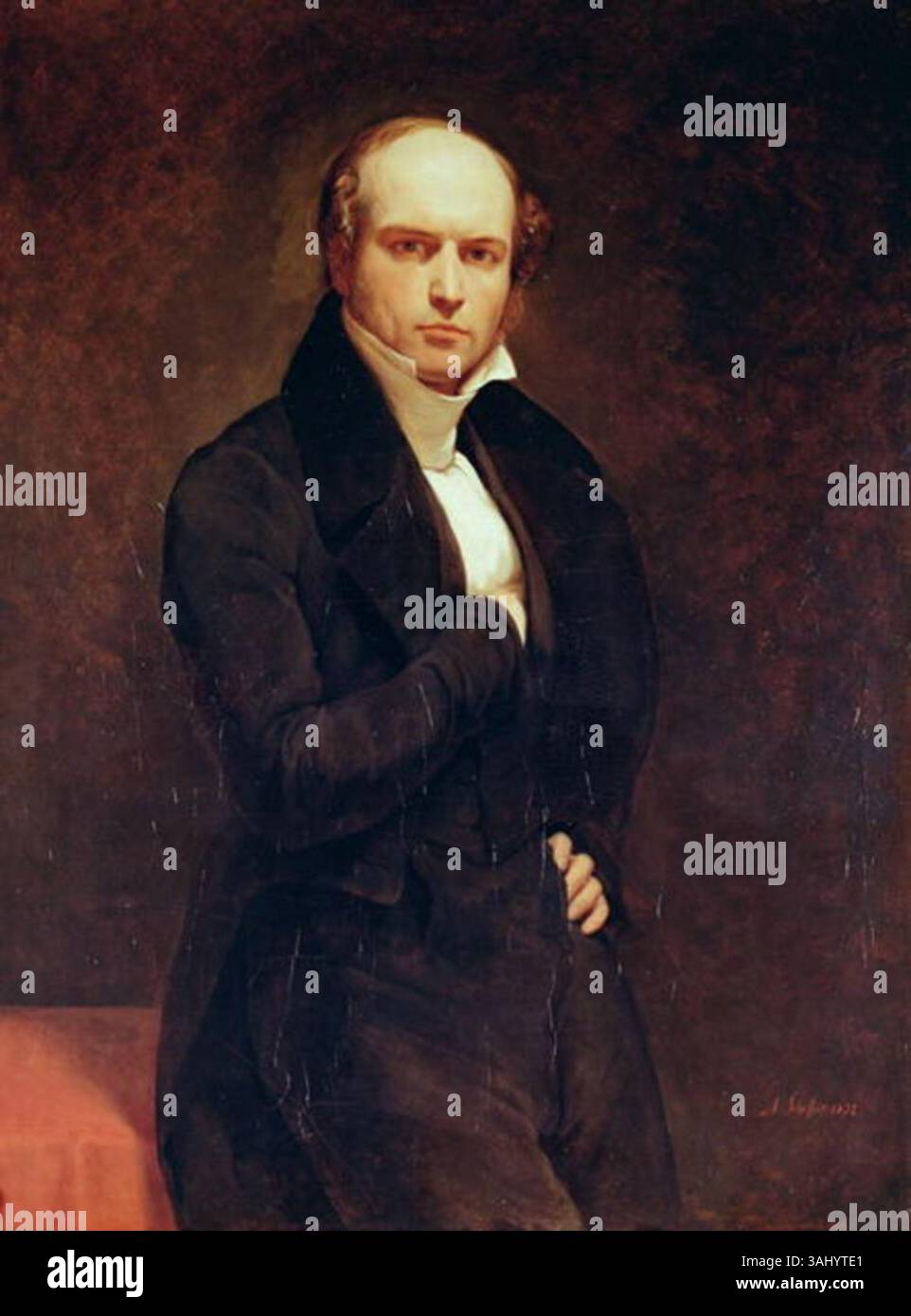 Portrait of Odilon Barrot, created by Ary Scheffer in the 19th century ...