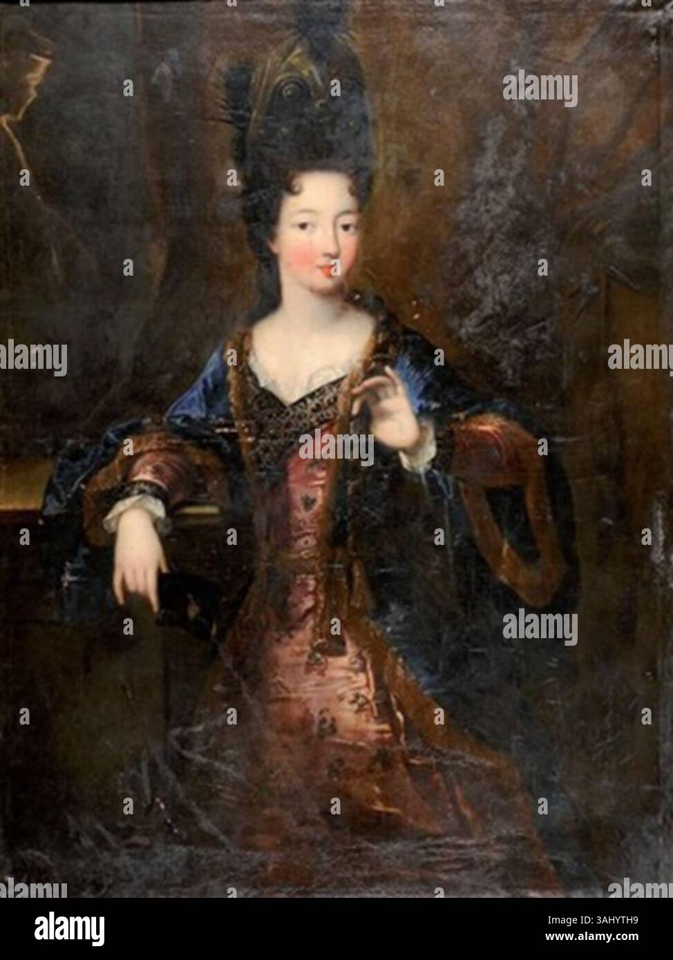 This portrait, attributed to François de Troy, depicts a lady known as ...