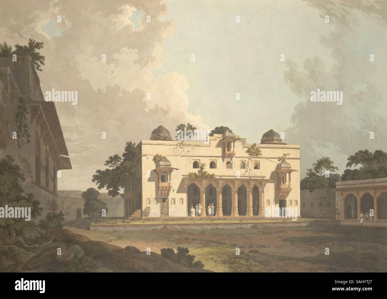 Thomas Daniell’s 1801 aquatint print captures the ruins of Rotas Gur in ...