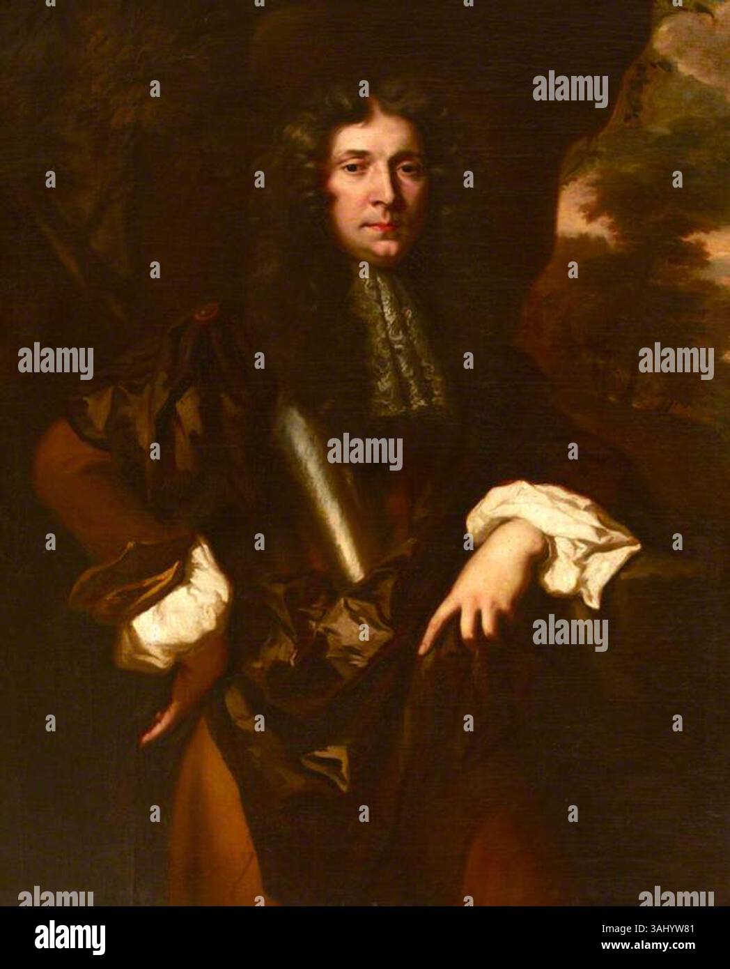 This studio portrait of Sir John Banks, Bt of Aylesford, created ...