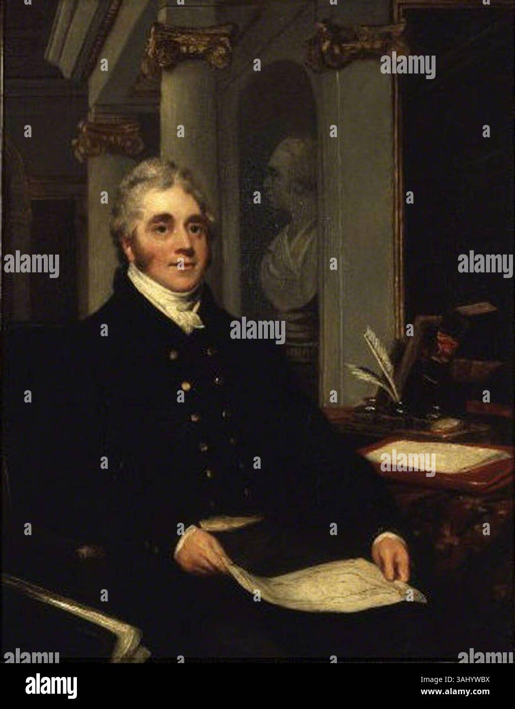 A portrait of Thomas William Anson, 1st Earl of Lichfield, painted in ...