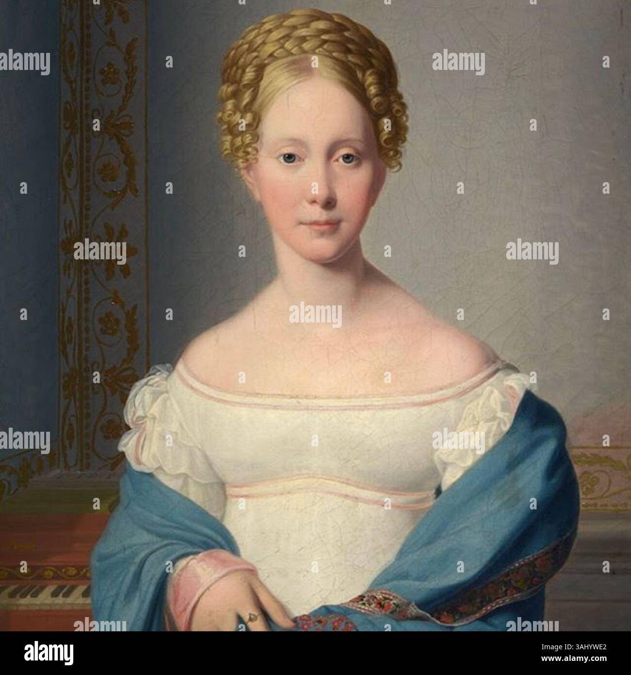 This 1820 portrait by Friedrich Bury shows Princess Caroline of Hesse ...