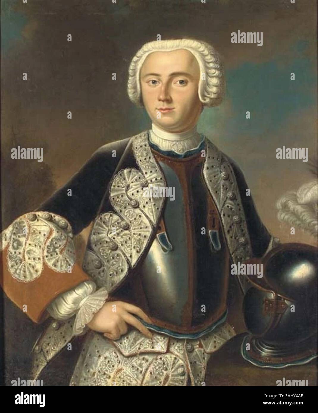 This 18th-century portrait, created by the circle of Antoine Pesne ...