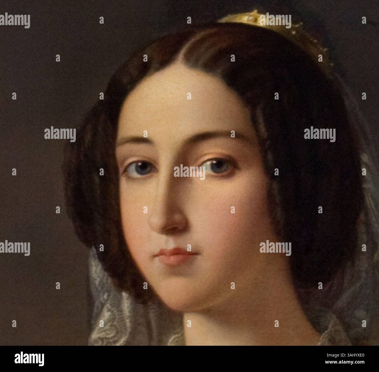 Oil portrait of Maria Cristina of Savoy, Queen of the Two Sicilies ...