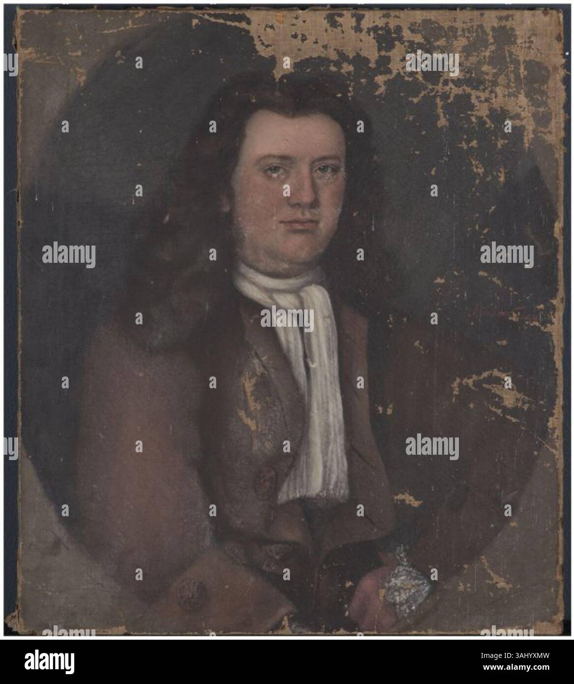 This 1712 oil on canvas portrait by Abraham Testard depicts Jonker ...