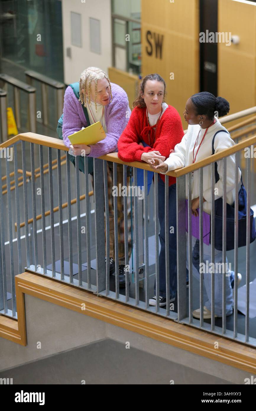 Group of disabled students at university Stock Photo - Alamy
