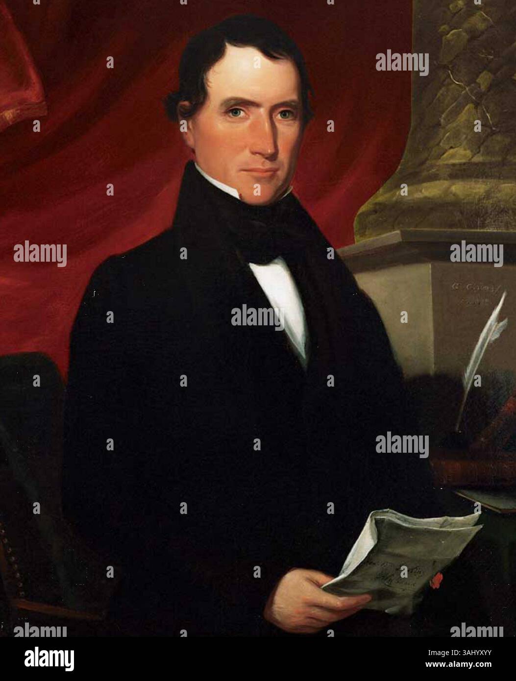 This 1839 oil portrait by George Cooke depicts William Rufus DeVane ...