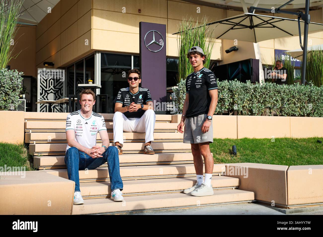 VESTI Frederik (den), Junior Driver of Mercedes AMG F1 Team, RUSSELL George (gbr), Mercedes AMG ...