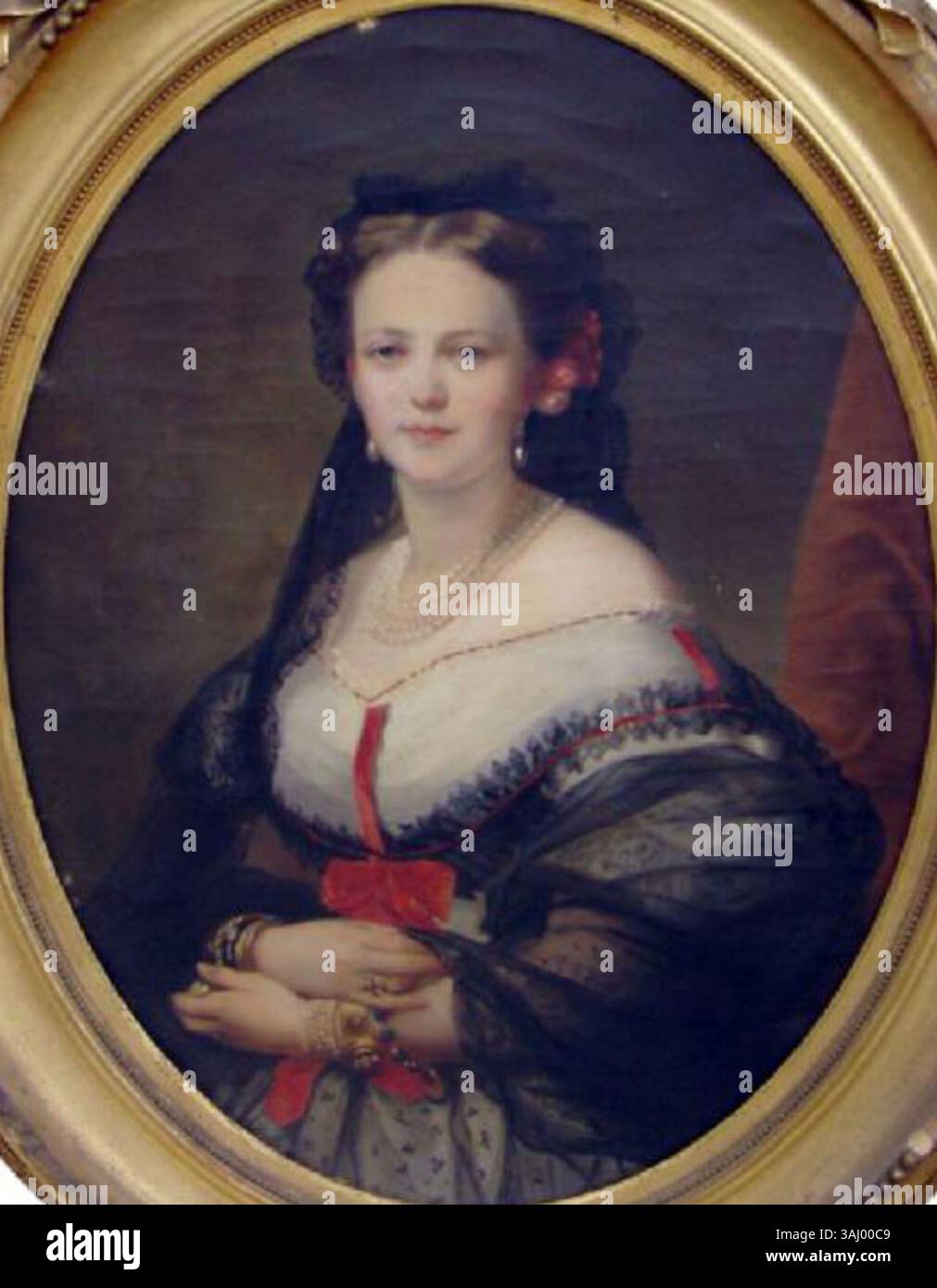 This portrait, painted by Franz Schrotzberg circa 1842, depicts Marie ...