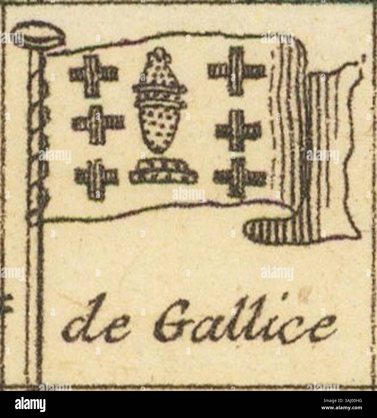 The Galician flag appears in Georges-Louis Le Rouge's 1750 work, 'Les ...