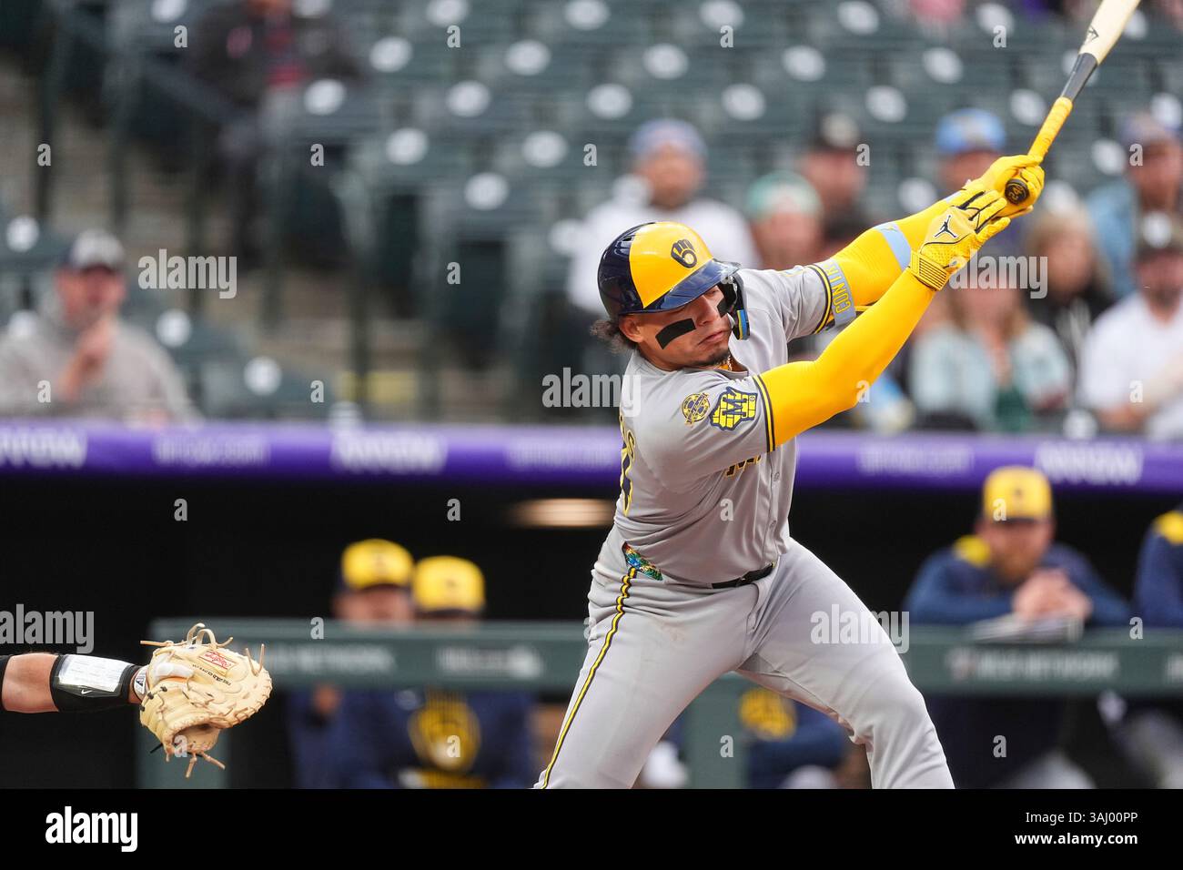 Milwaukee Brewers catcher William Contreras (24) in the first inning of ...