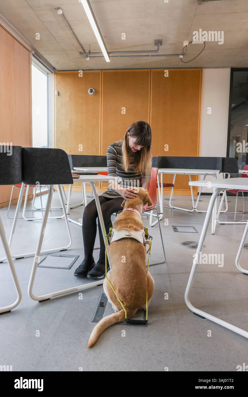 Blind woman seeing eye hi-res stock photography and images - Alamy