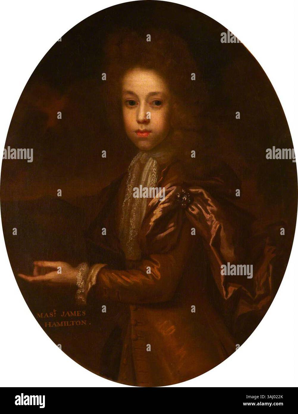 This circa 1695 portrait of James Hamilton (1688-1704) as a child ...