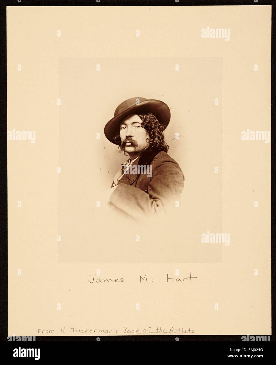 A photograph of artist James McDougal Hart by George Gardner Rockwood ...