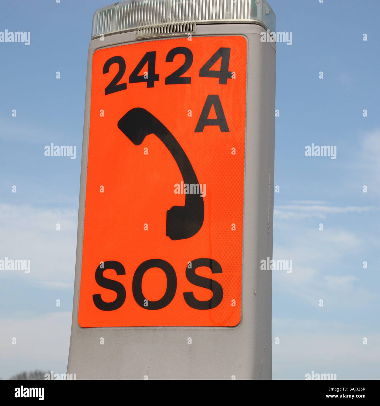 Smart Motorway SOS Emergency Breakdown Telephone Stock Photo - Alamy