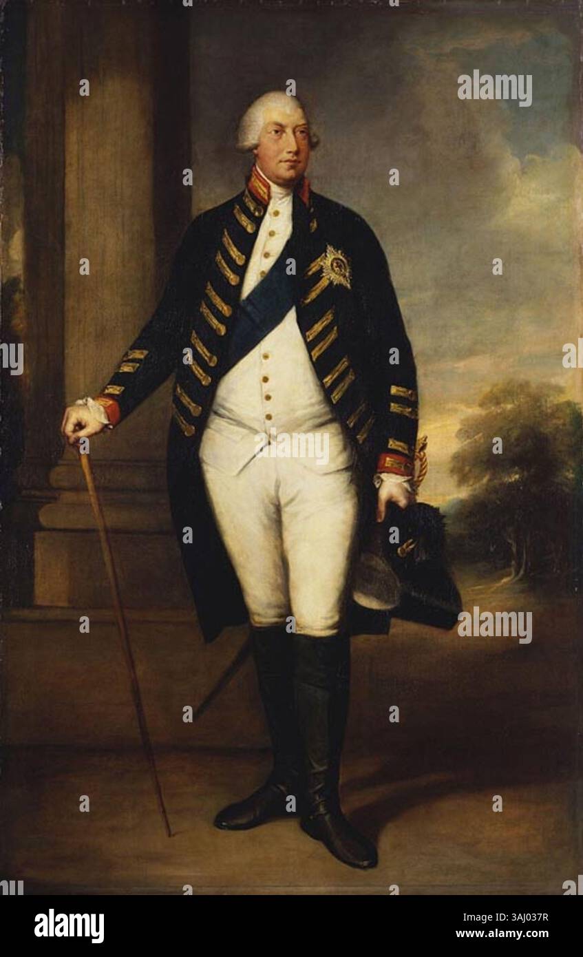 A portrait of George III of Great Britain, created after Thomas ...