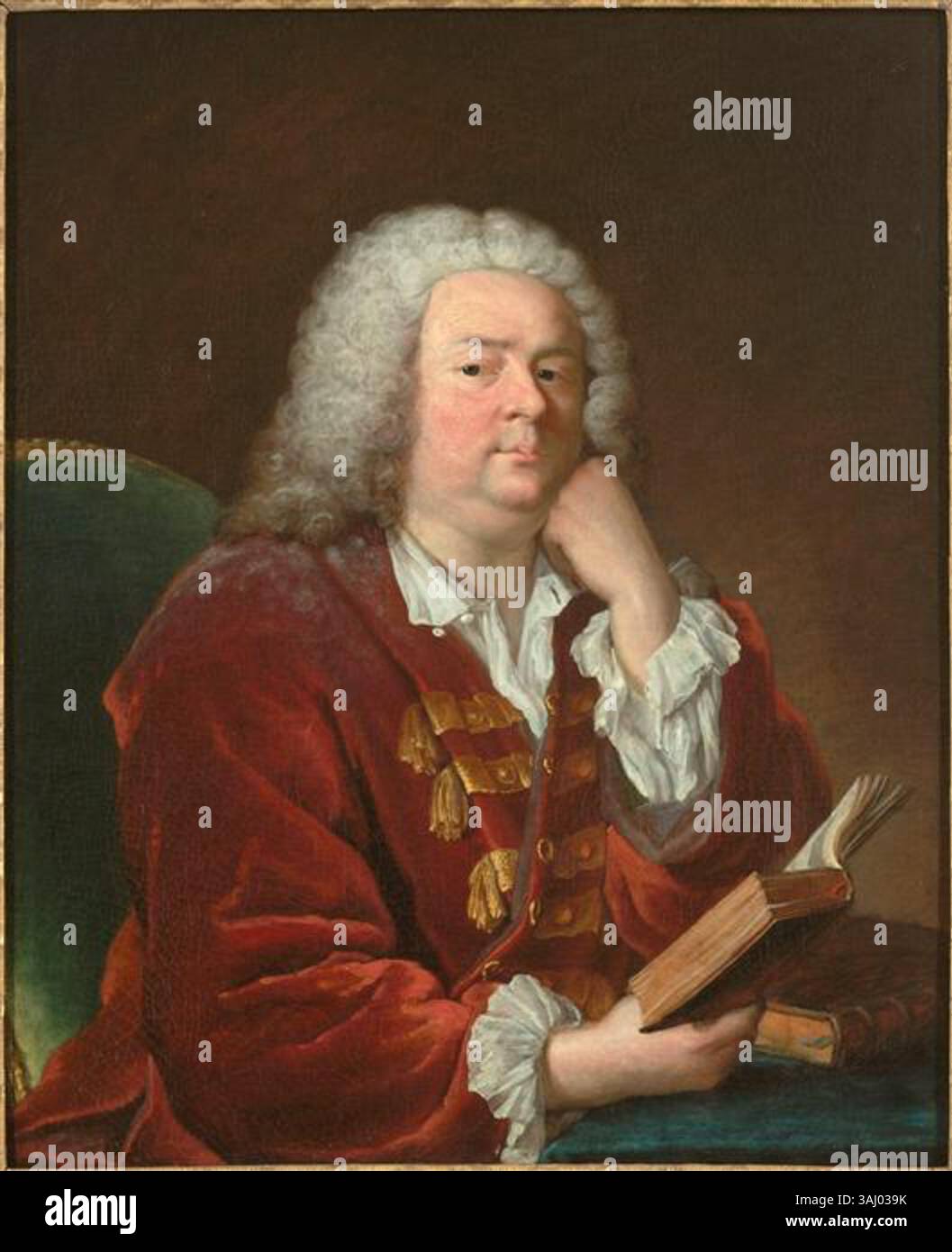 This 18th-century portrait by Joseph Aved depicts Jean-Baptiste ...