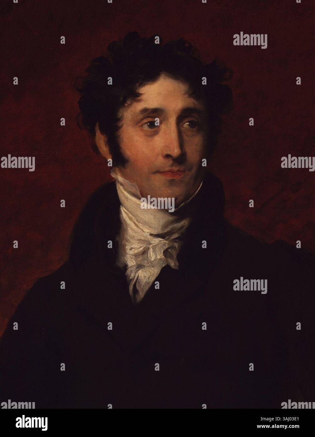 A portrait of Thomas Campbell, painted by Sir Thomas Lawrence ...