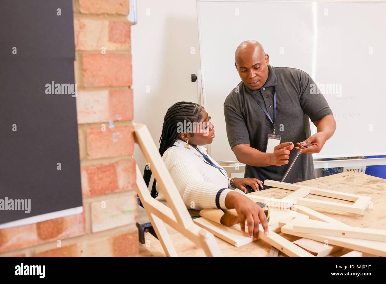 Man working standing workbench hi-res stock photography and images - Alamy