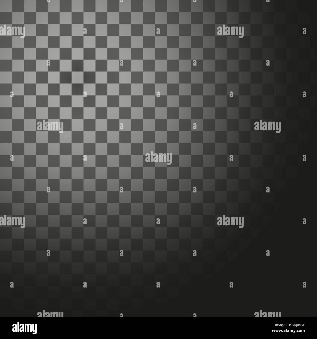 Central light focus. Right side gradient. Transparent vector pattern ...