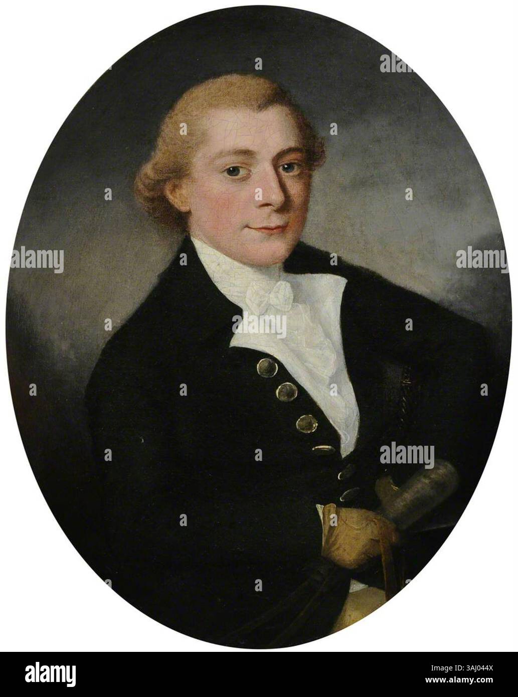 This portrait from circa 1780 depicts an unknown young gentleman in formal attire. The oil on ...