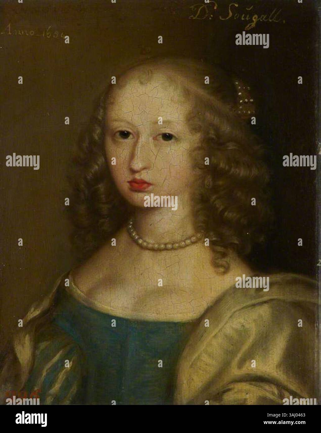 A portrait of Lady Jean Campbell, Marchioness of Lothian, painted in ...