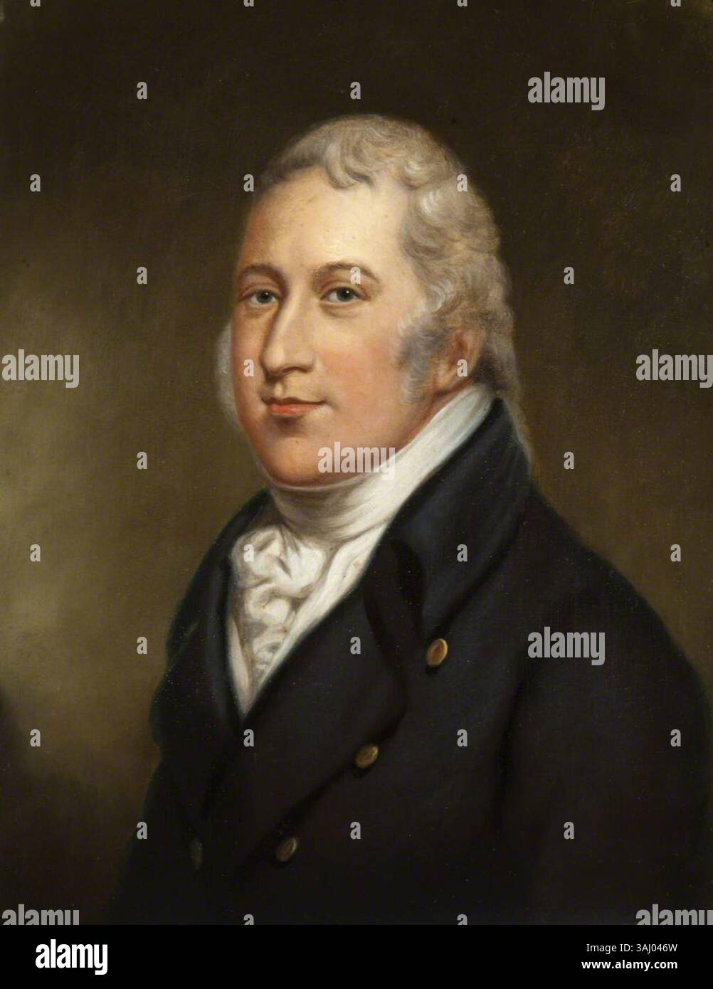 A portrait of William Watson (1757-1814), painted between 1800 and 1814. The oil on panel ...