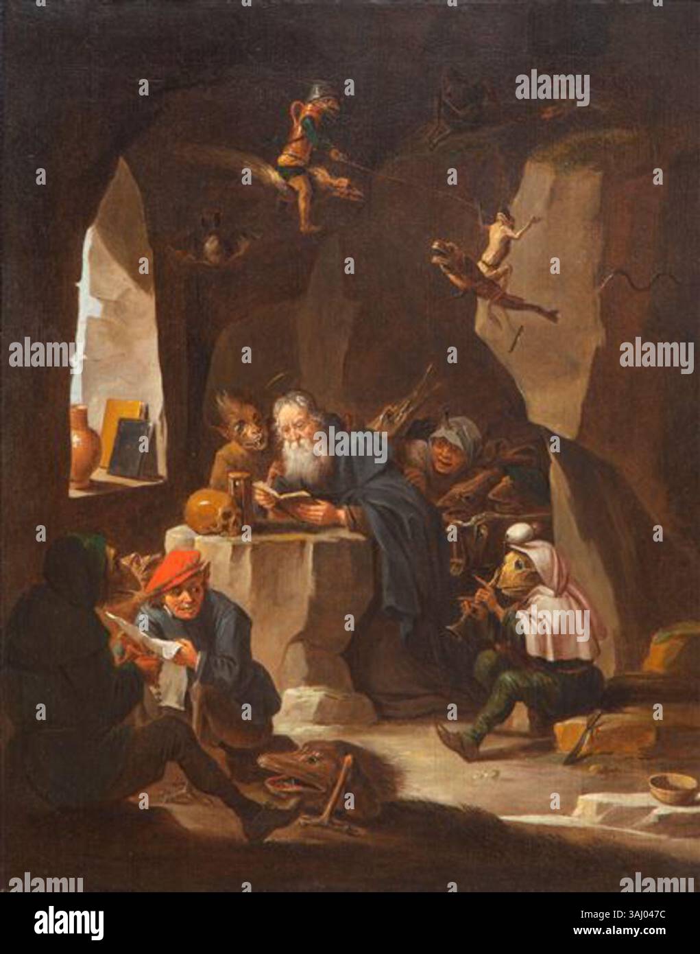 'The Temptation of Saint Anthony the Hermit,' painted by David ...