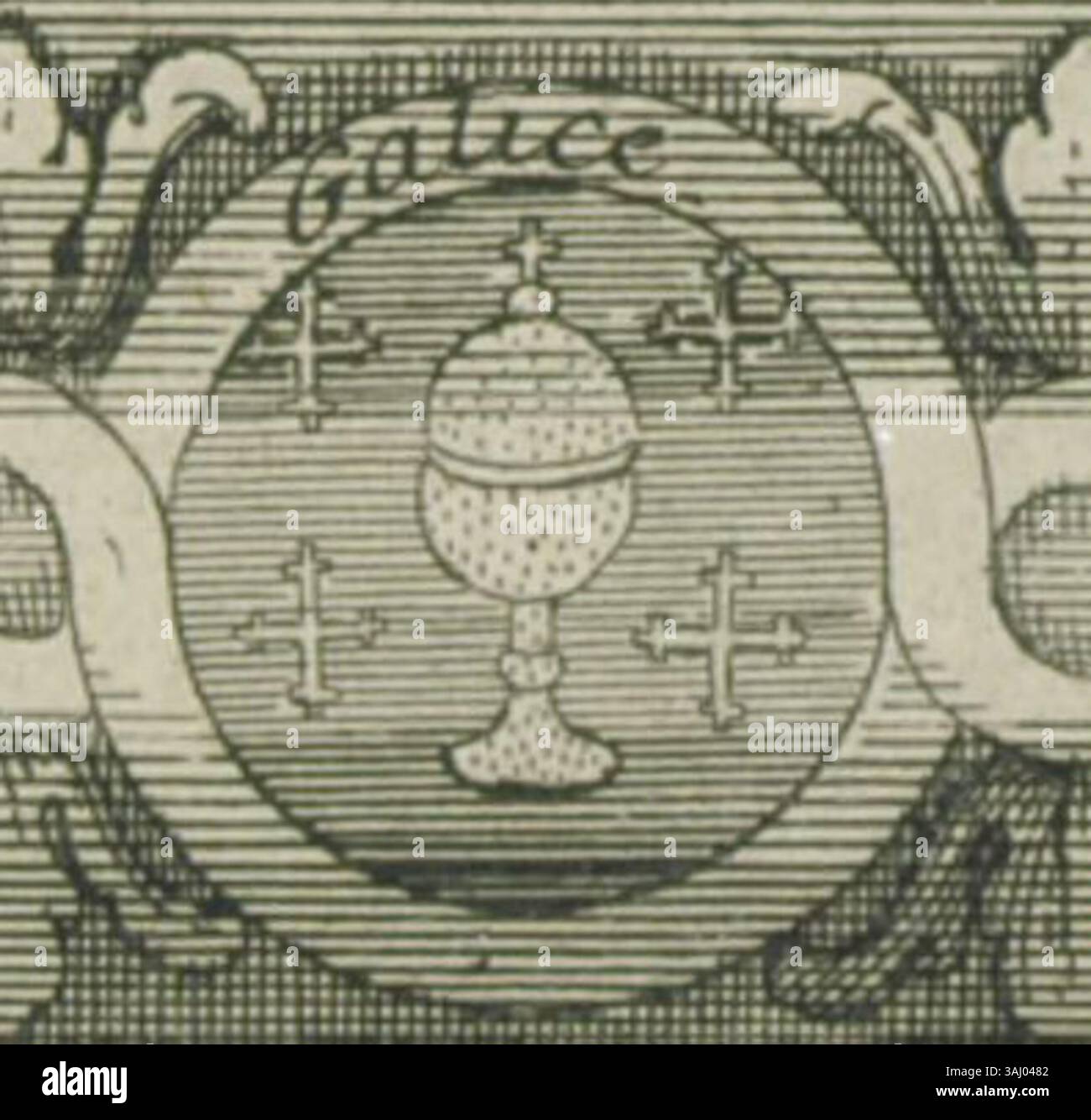 This historical emblem from 1702 commemorates the solemn wedding ...