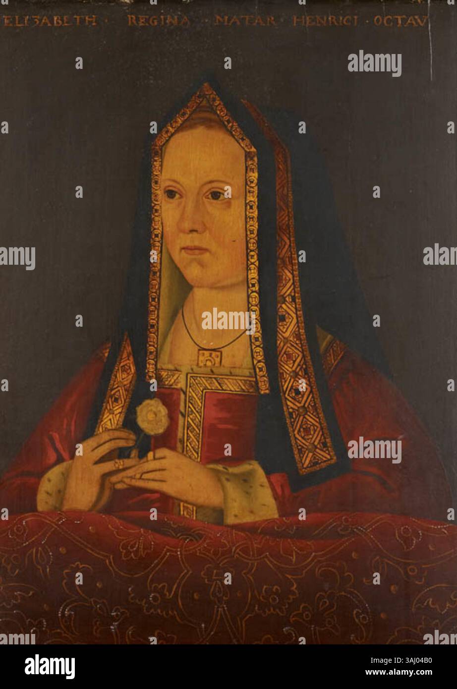 A portrait of Elizabeth of York, painted between circa 1550 and 1600 ...