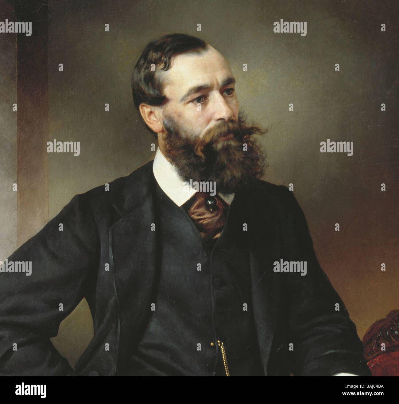 A portrait of Boris Chicherin (1832–1897), a prominent Russian ...